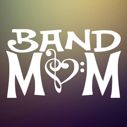 Band Mom Vinyl Decal / Band Decal / Car Decal / Personalized - Etsy