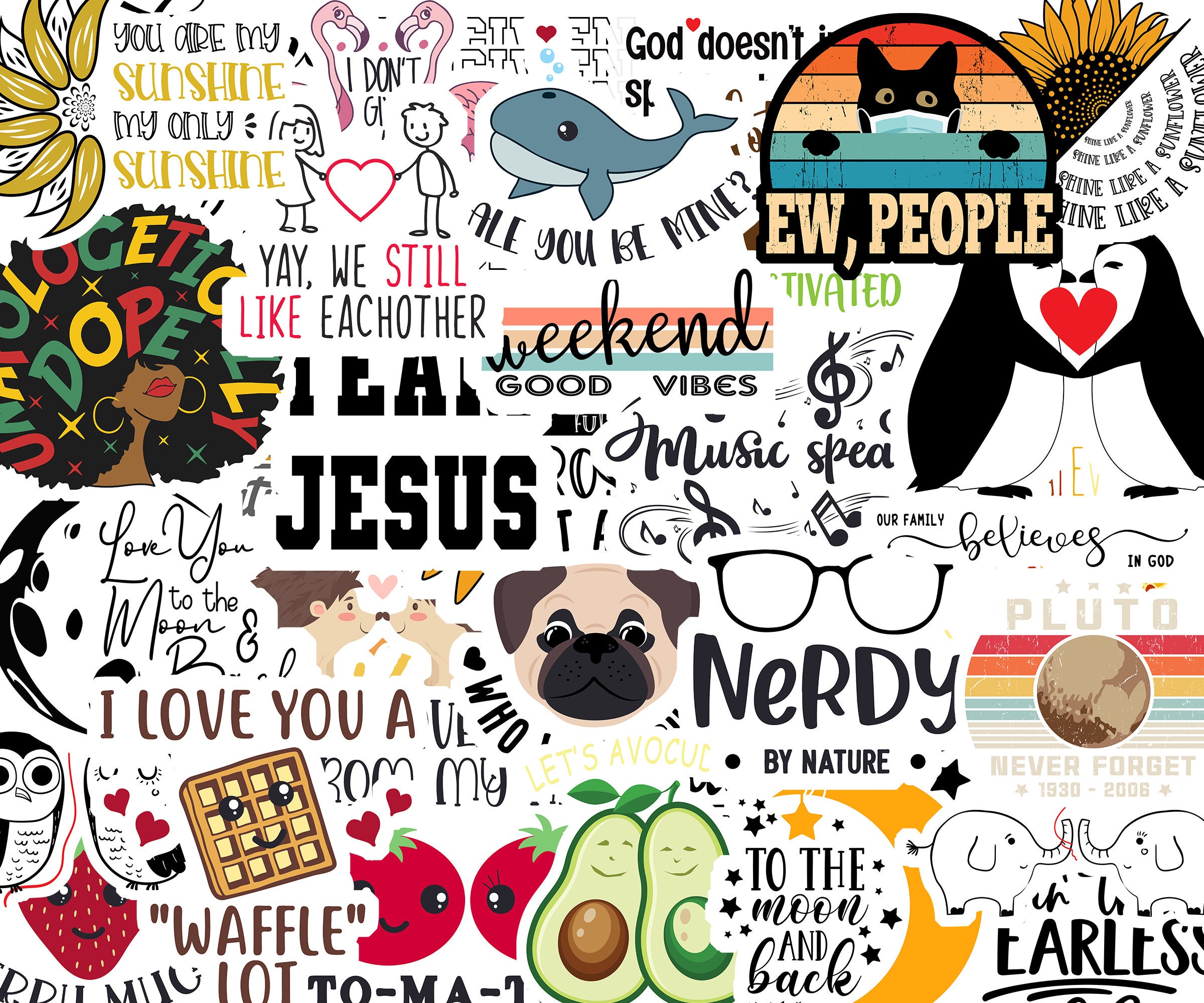 Ew People Sticker Funny Sticker Cat Lover Sticker Laptop - Etsy