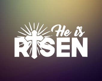 He is Risen Decal | Etsy