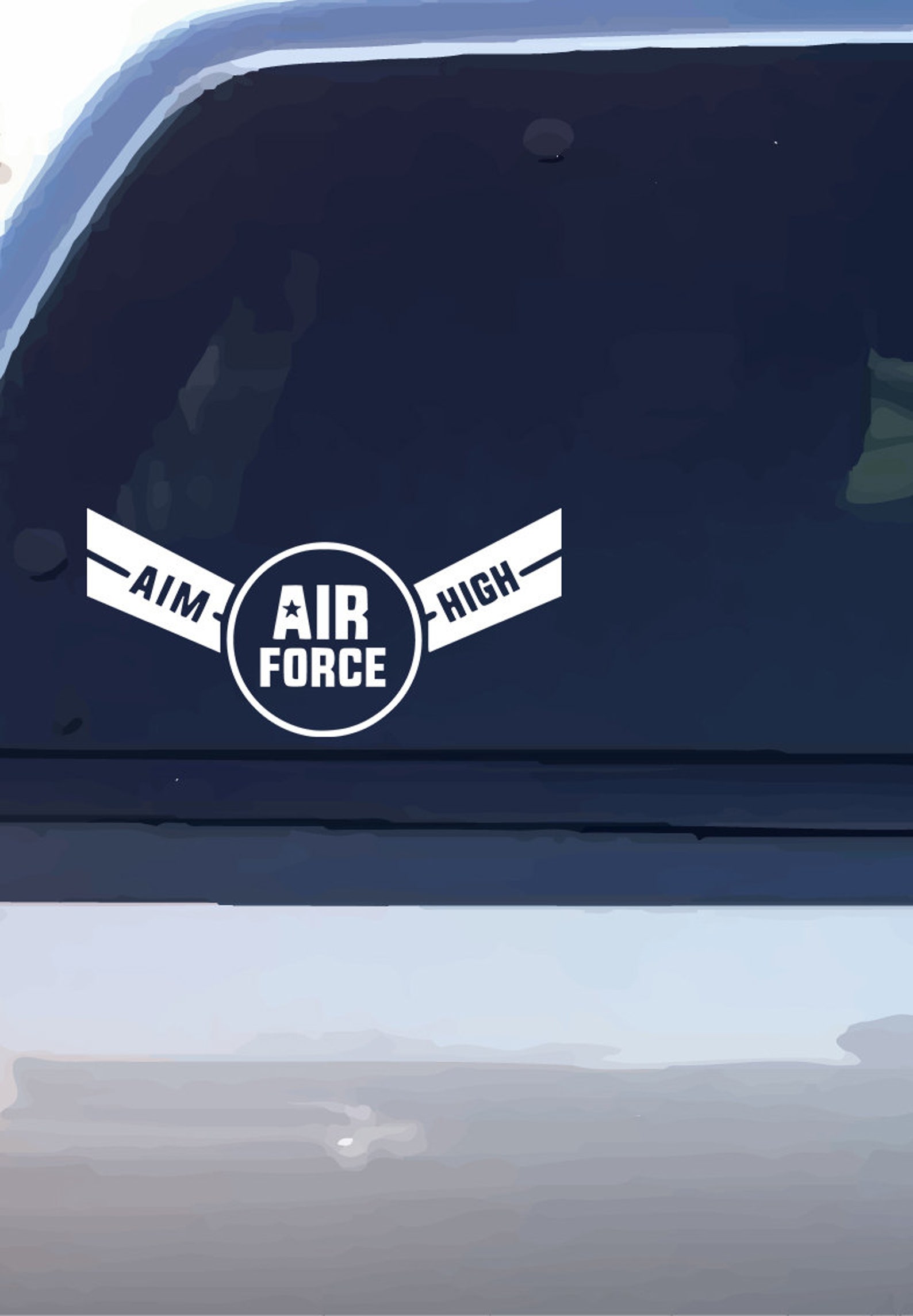 Air Force Aim High Decal Military Decal Air Force - Etsy