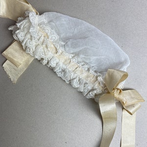 Antique Lace Bonnet, Edwardian Bridal Headpiece - Etsy