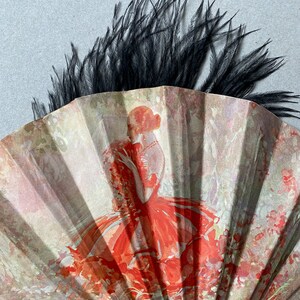 1920s Art Deco Hand Fan, Vintage Advertising, Decorative Opulent ...