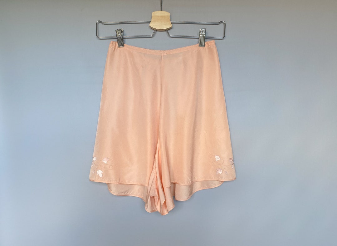 Antique Silk Tap Pants, Peach Silk Shorts, 1930s Silk Panties - Etsy