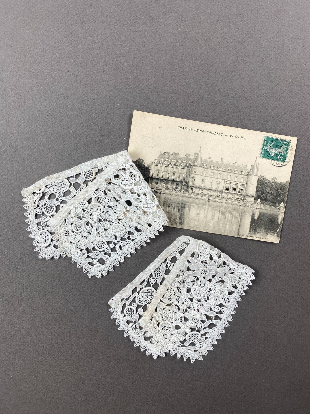 A Pair of Edwardian Era Lace Cuffs, 1900s Antique Lace Cuffs - Etsy
