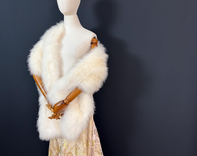 Luxury Feather Stole, French Vintage Marabou Shrug - Etsy