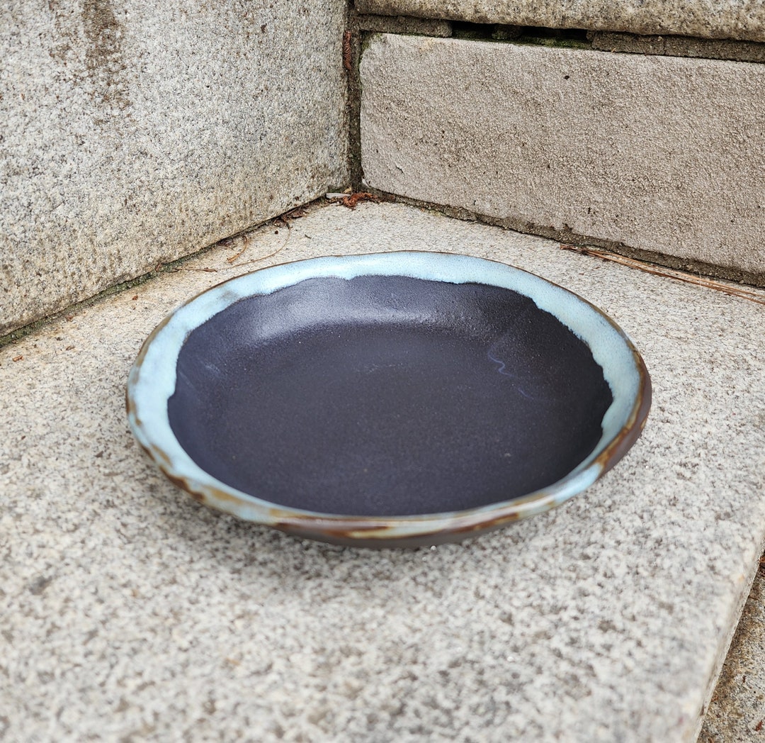 Dark Ceramic Plate Hand Made Pottery Rustic and Functional - Etsy