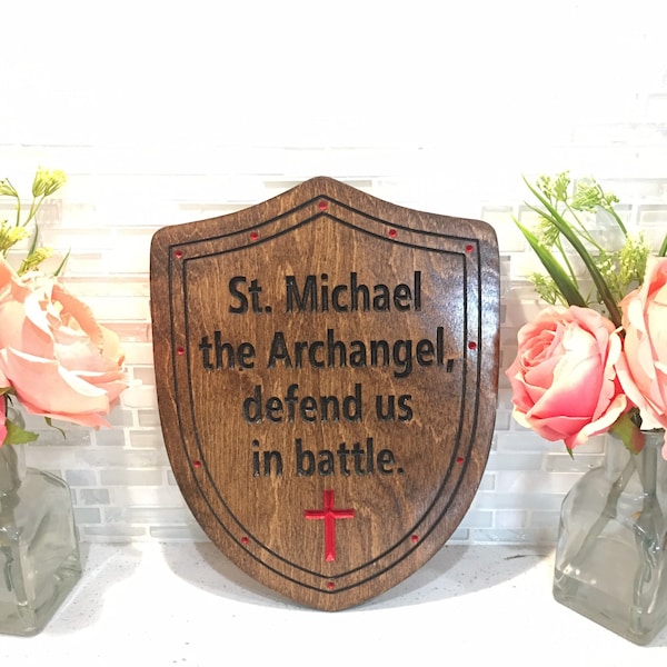 St Michael Shield - Etsy