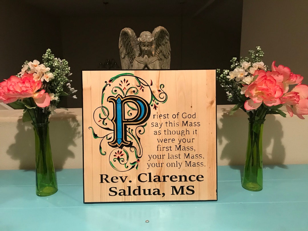Prayer Plaque for Priest - Etsy
