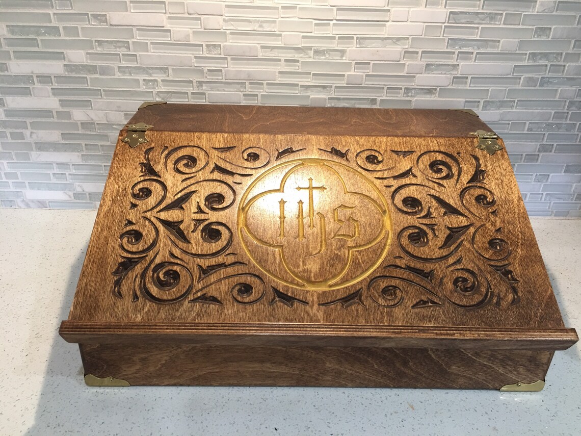 Home Altar/Large Bible Stand with Storage | Etsy