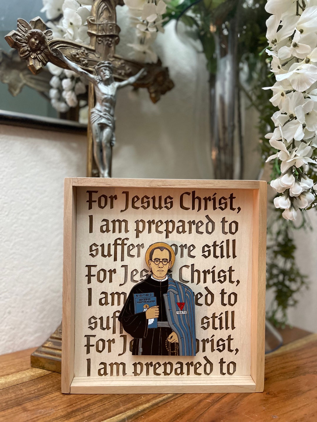 Saint Maximilian Kolbe/for Jesus Christ I Am Prepared to Suffer - Etsy