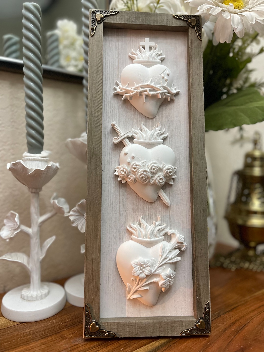Holy Family Hearts “farmhouse Collection” Heart Corner - Etsy