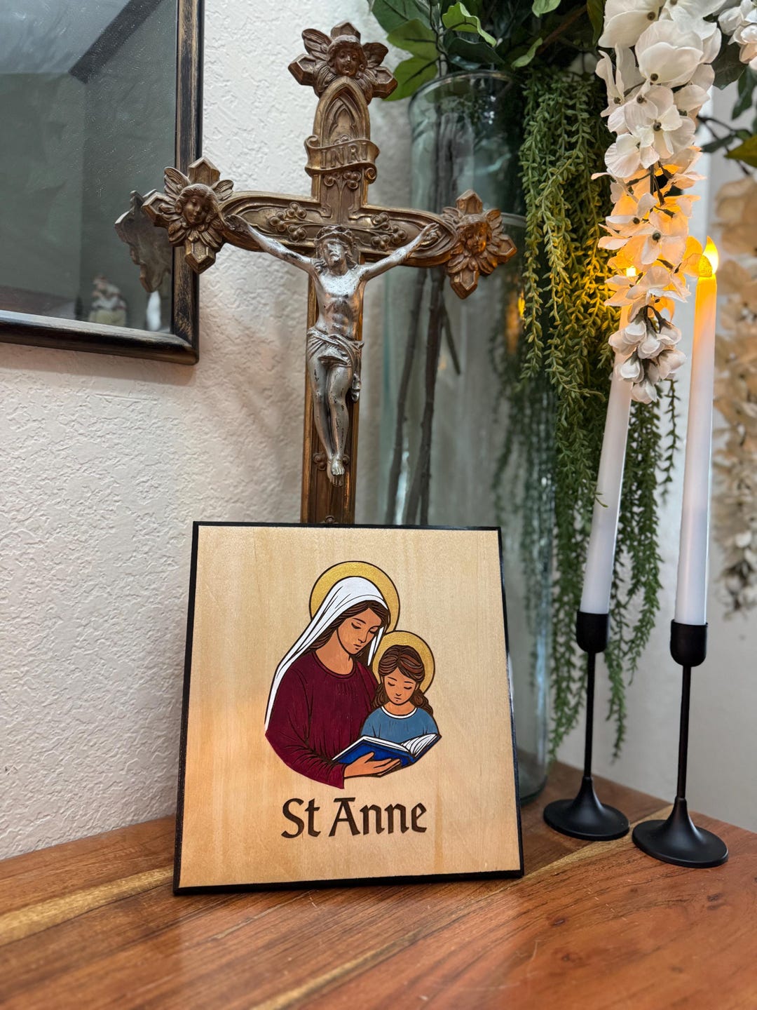 St. Anne “saint Collection” Handpainted - Etsy