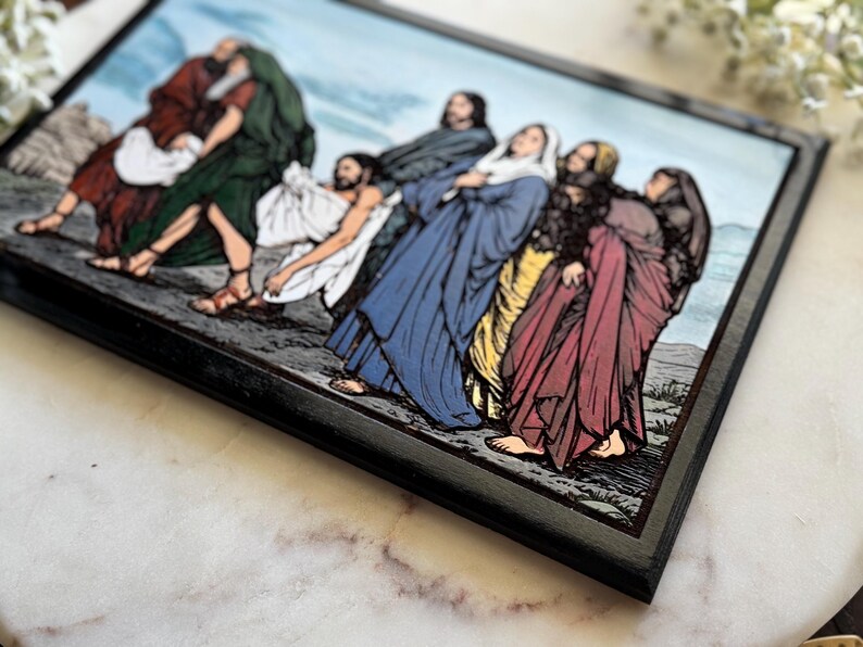 Christ Carried to Tomb / Hand Painted - Etsy