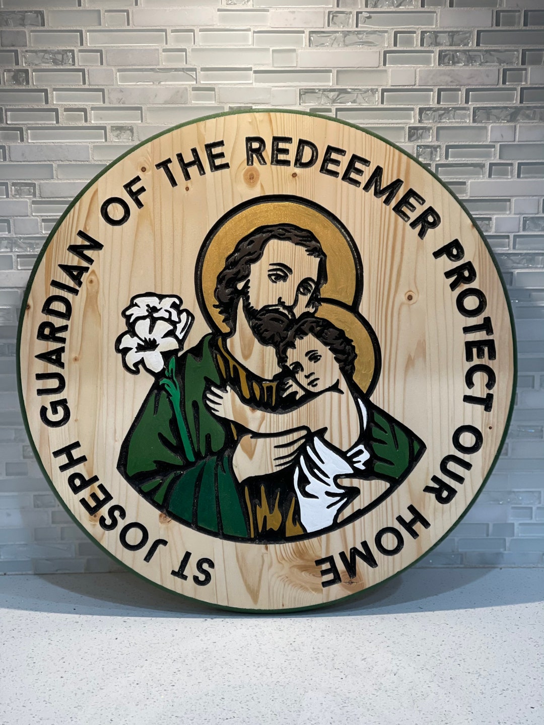 Saint Joseph Carved Wall Decor - Etsy