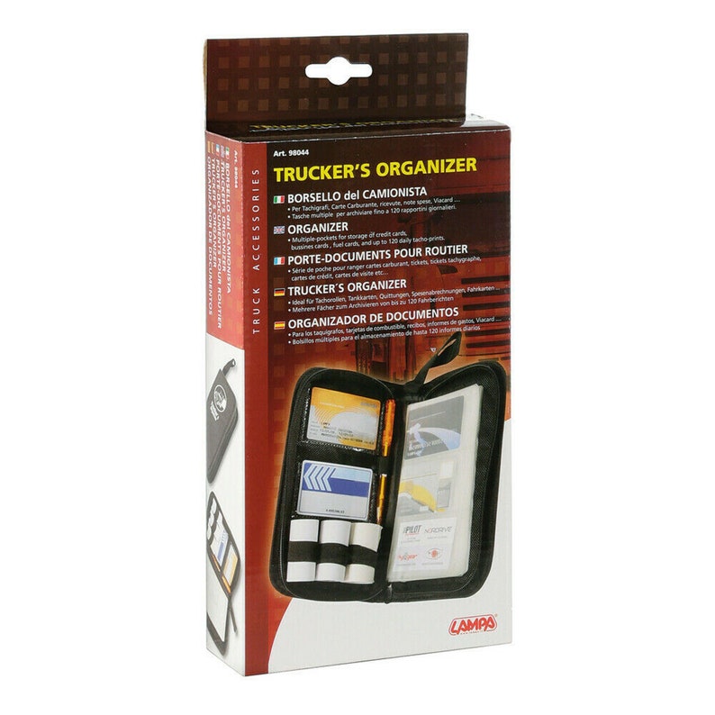 Truck Digital Tachograph Holder Organiser Tacho Wallet Lock the Load ...