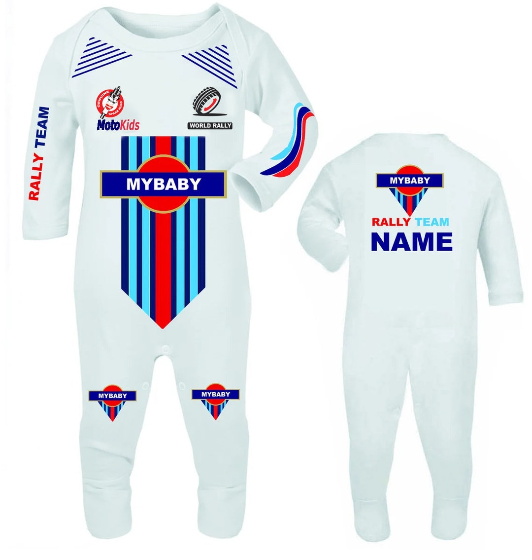 Car Rally Baby Babygrow My Baby Rally Racing Race Romper Suit Customise ...