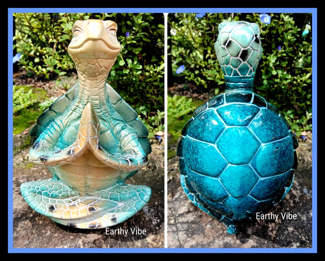 Sea Turtle Praying/prayer Hands Zen Statue Ornament Figurine Gift Decor ...