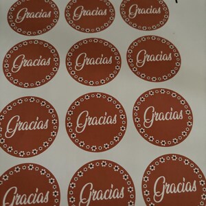 Gracias Stickers - Etsy