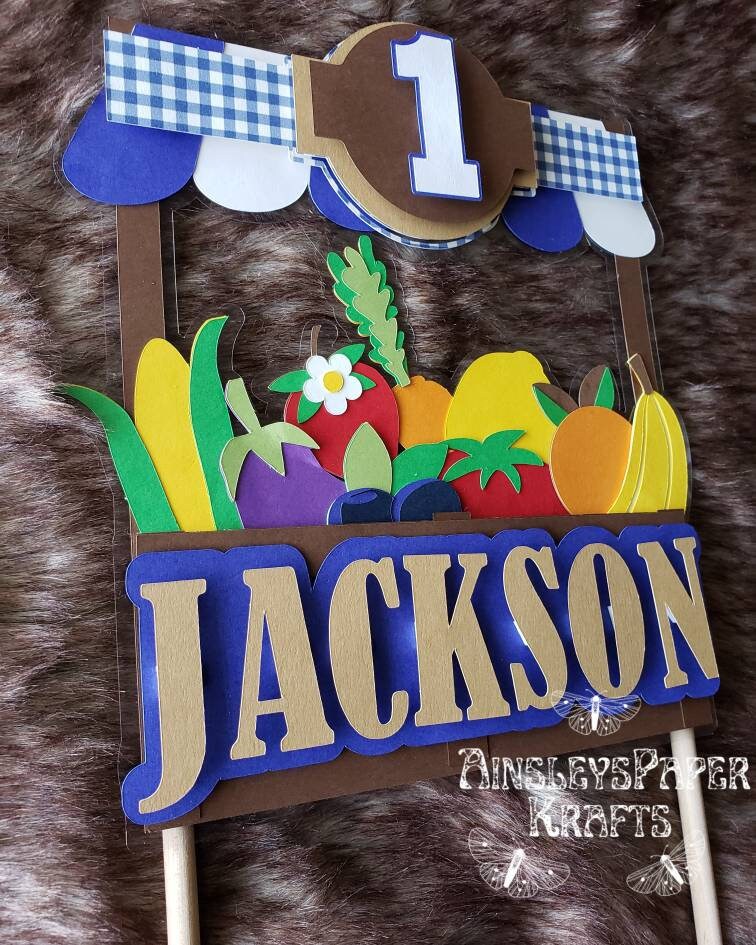 Farmers Market Cake Topper Farmers Market Party Farmers | Etsy