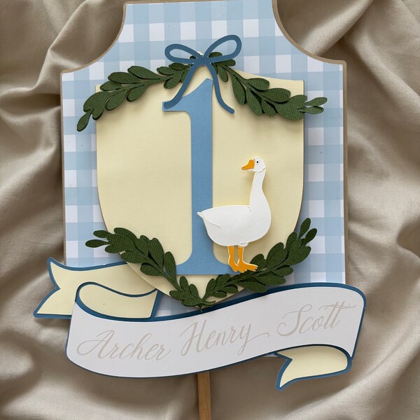 Blue Goose Cake Topper - Etsy