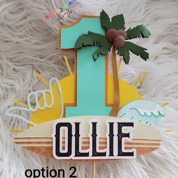 Surfing Cake Topper - Etsy