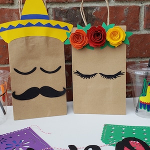 Fiesta Goodie Favor Treat Bags Set of 12 - Etsy