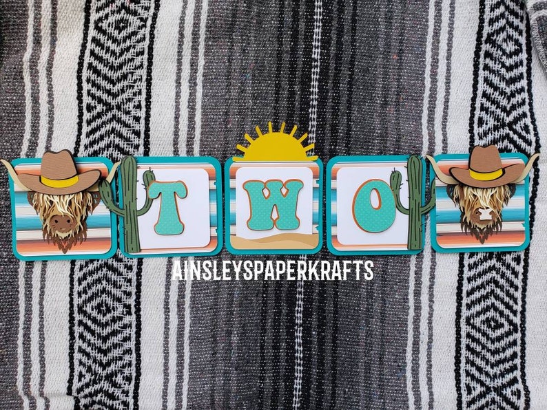 Highland Cow Banner Holy Cow I'm One Western Banner - Etsy Ireland