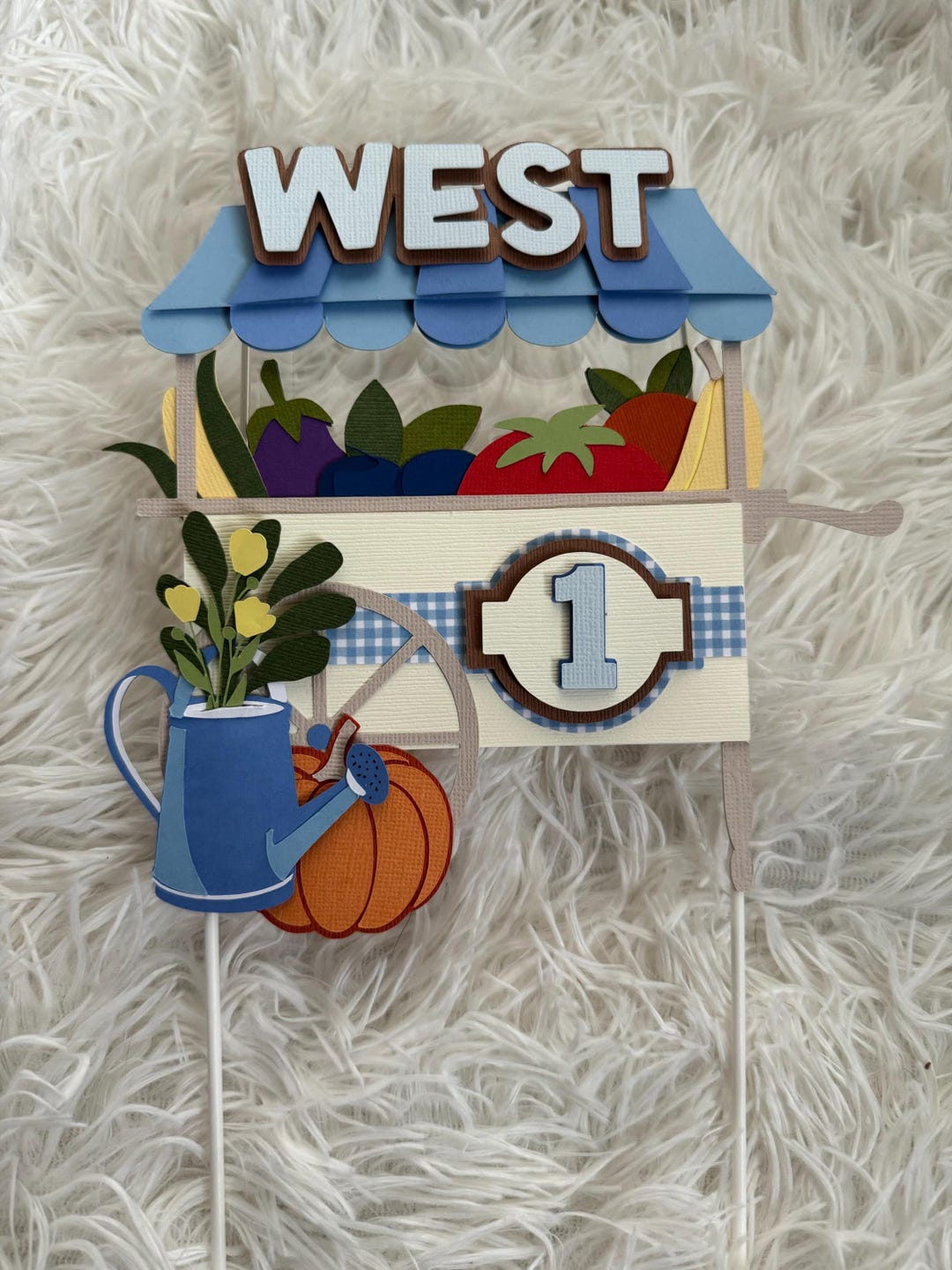 Farmers Market Cake Topper, Custom Party Theme - Etsy