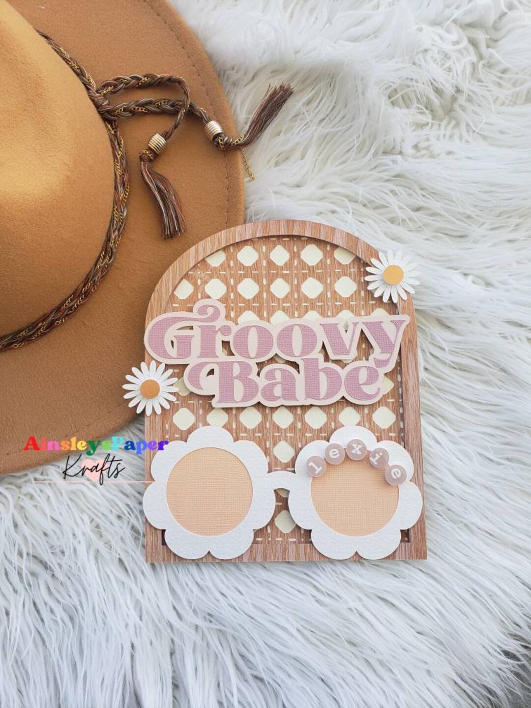 Retro Cake Topper, Rattan Cake Topper, Boho Retro Cake Topper, Groovy ...