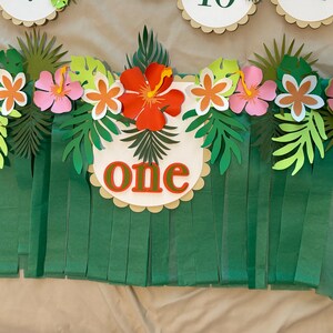 Aloha Hawaiian First Birthday Theme Highchair Skirt Banner - Etsy