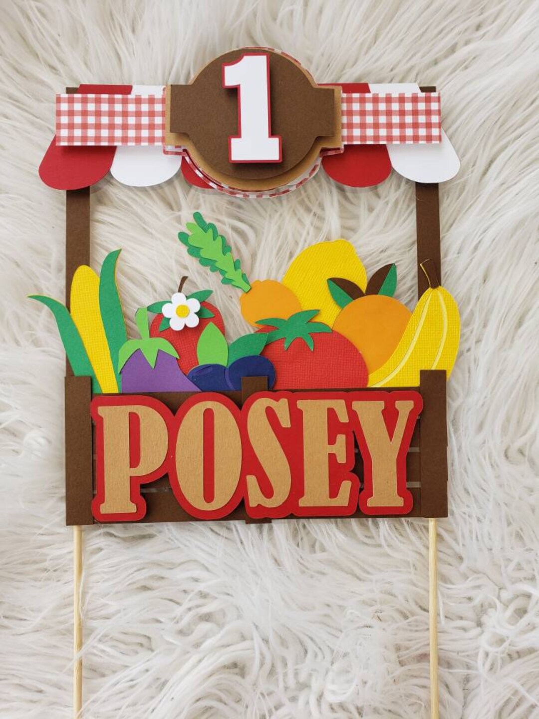 Farmers Market Cake Topper, Farmers Market Party, Farmers Market Theme ...