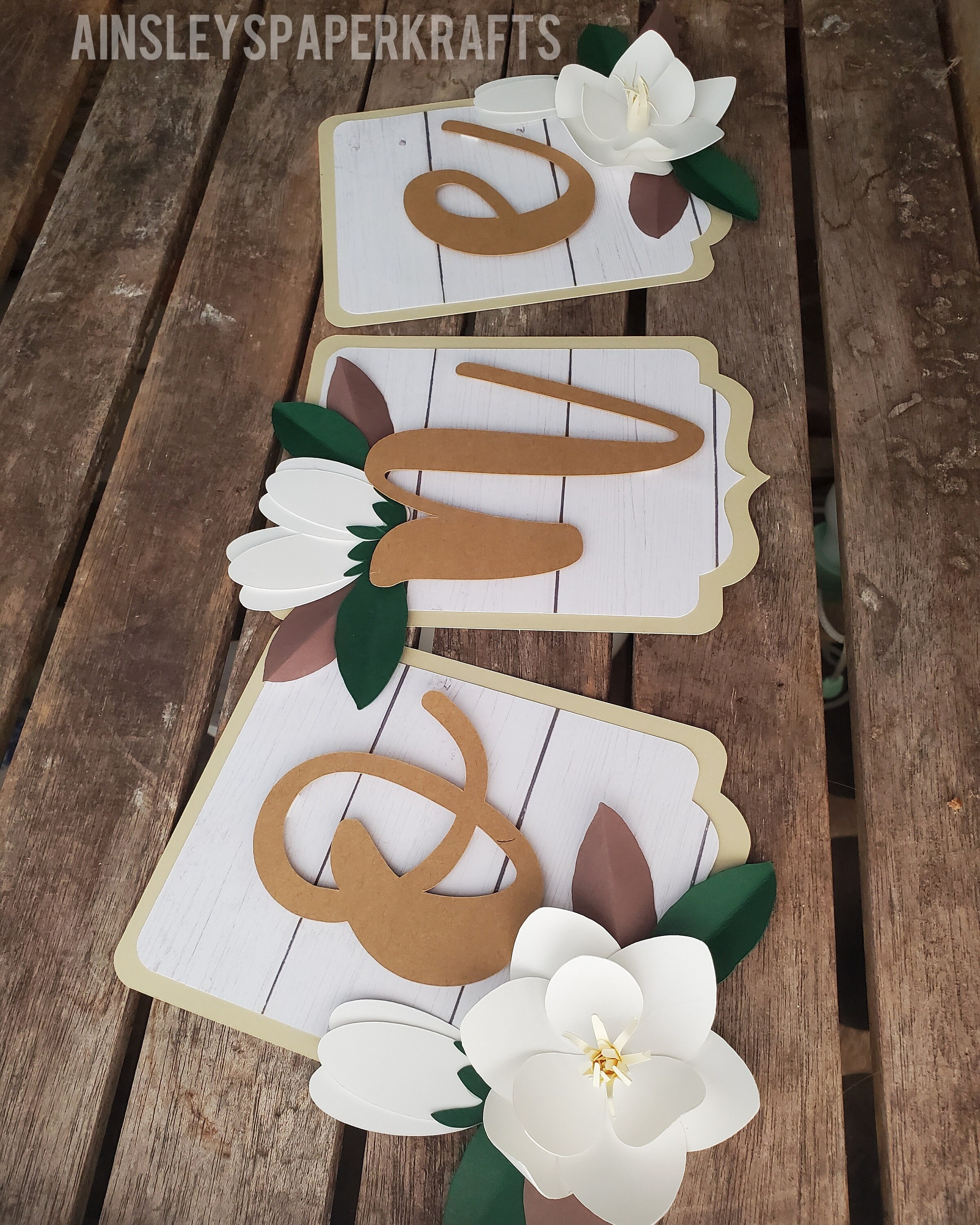 Magnolia Shiplapfarmhouse Theme Paper Flower Birthday Party - Etsy
