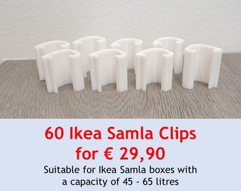 20 X Ikea Samla Box Clips for 14.90 Euros for 130 Liter Ikea Samla ...