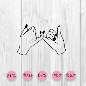 Pinky Promise Hands Pinky Promise Svg Pinky Swear SVG Hands - Etsy