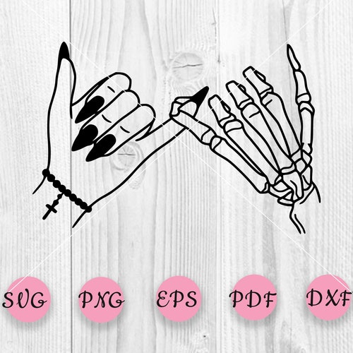 Pinky Promise Skeleton Svg Skeleton Hands Svg Skeleton Hand - Etsy