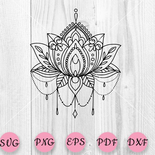 Lotus Svg Cut File Lotus Mandala Svg Lotus Flower Clip Art - Etsy