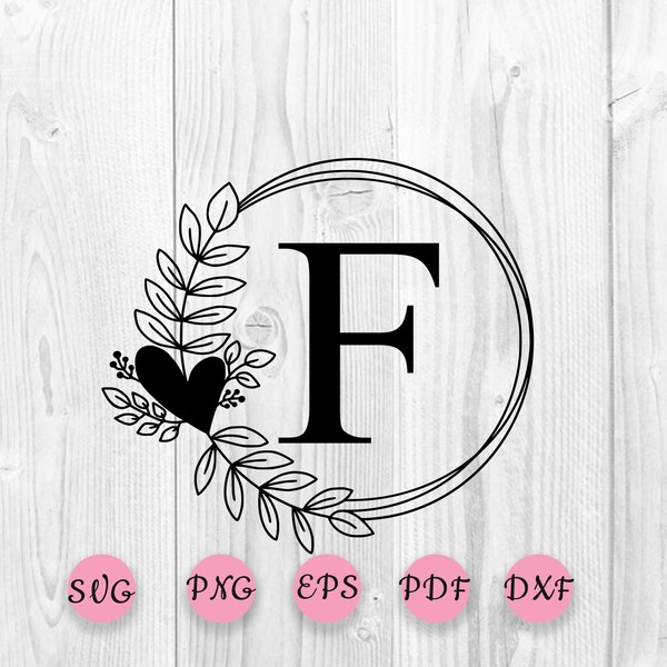 Monogram Letter F - Etsy