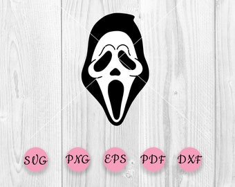 Ghost Face Scream Svg - Etsy UK