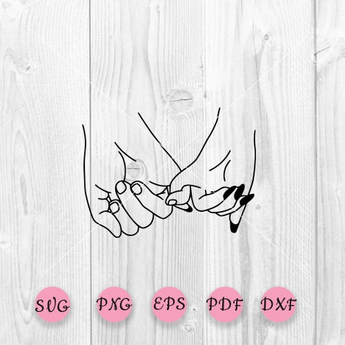 Skeleton Hands Pinky Promise Svg Skeleton Hand Skeleton | Etsy