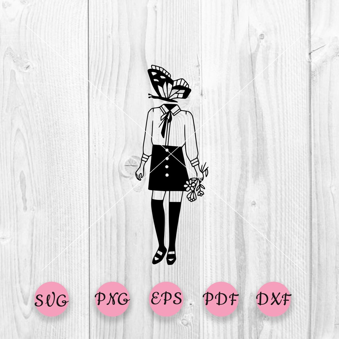 Floral Frau svg, Schulmädchen svg, Frau mit Blumenkopf svg, Blumenkopf ...