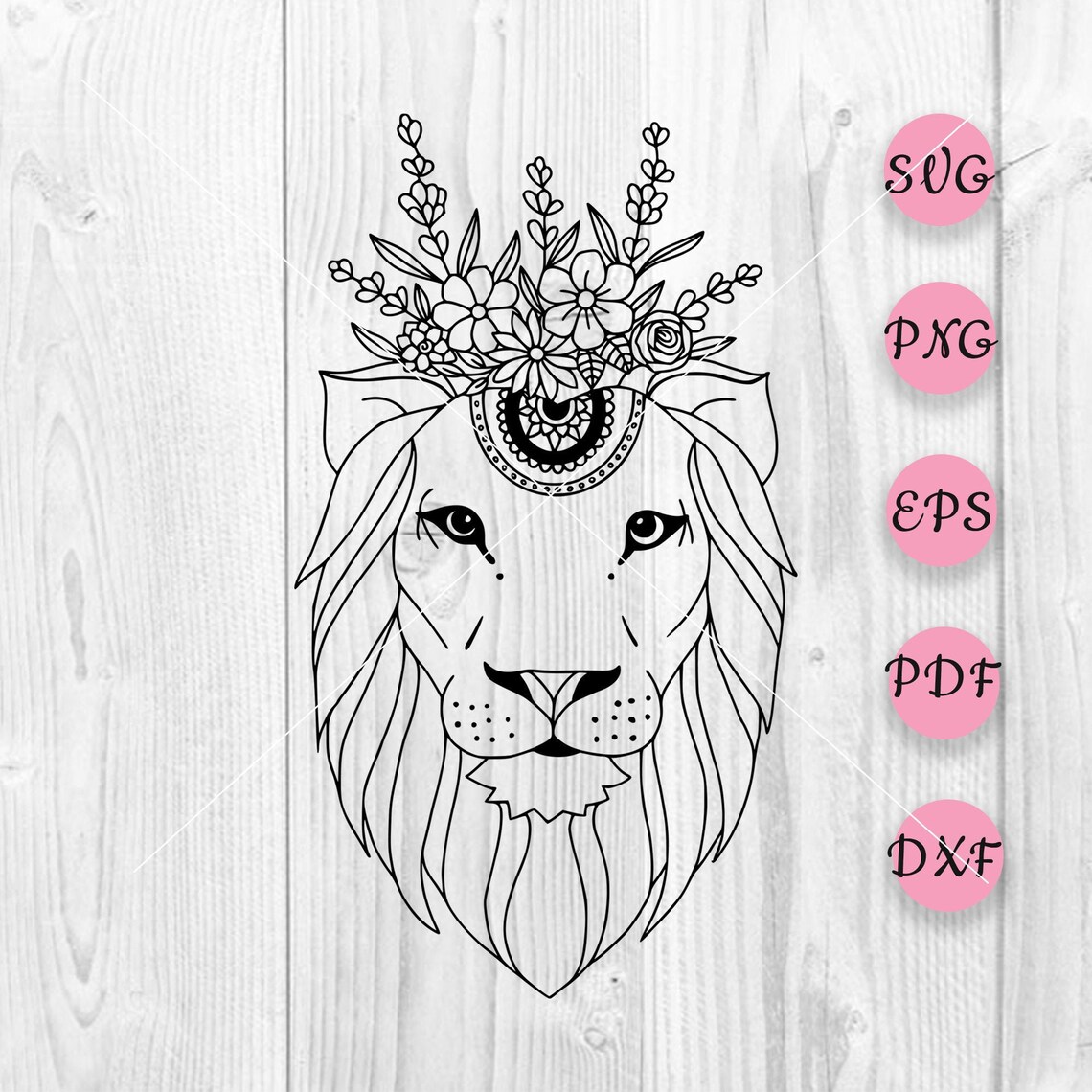 León svg, imágenes prediseñadas de león, flor de león svg, cara de león ...