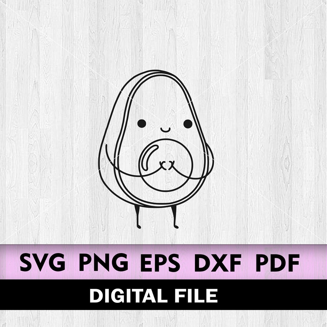 Avocado SVG File, Avocado Border SVG File, Avocado Cut File,summer Cut ...