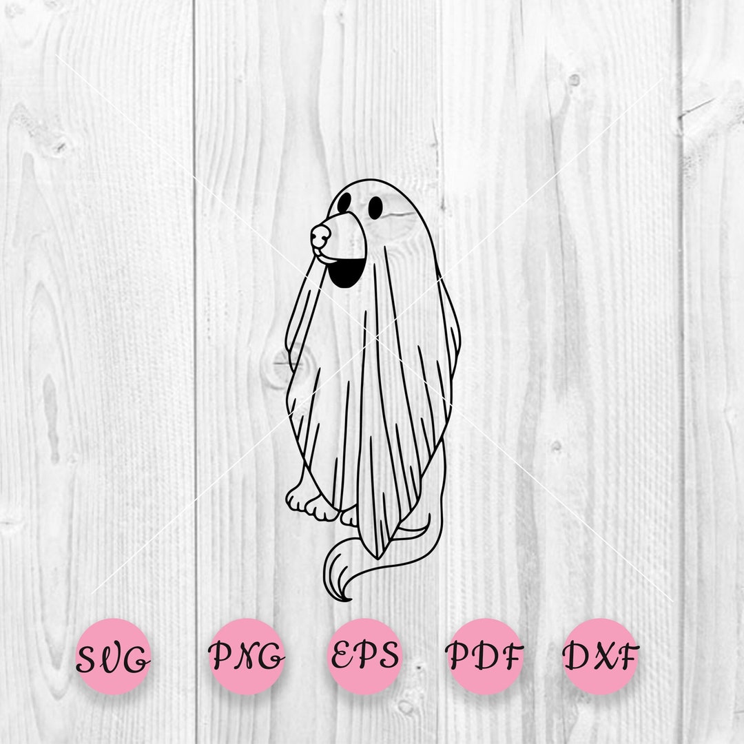 Halloween Dog Svg Animal Ghost Svg Ghost SVG Dog - Etsy