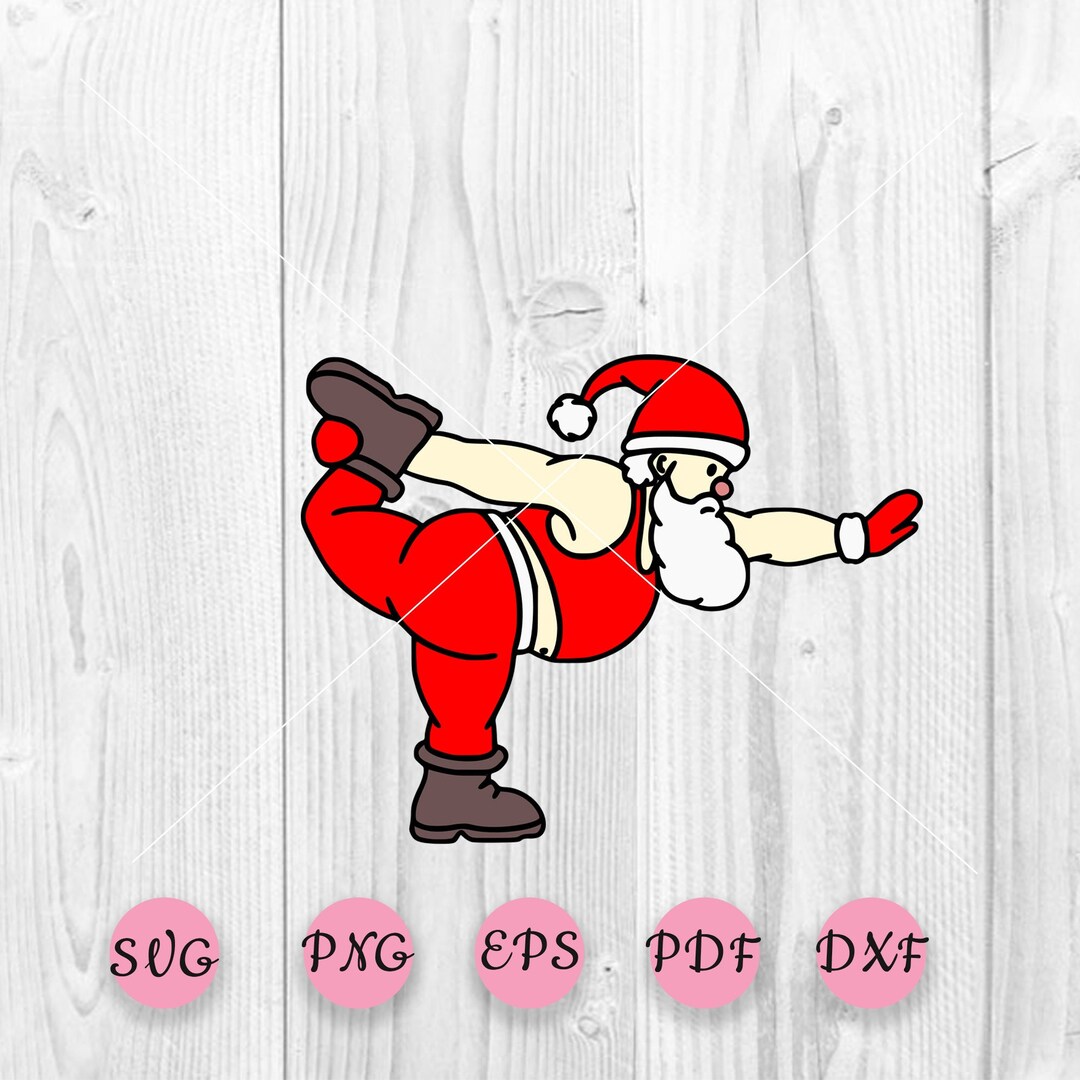 Santa Claus Svg Dance Santa Claus Yoga Svg Santa Claus - Etsy
