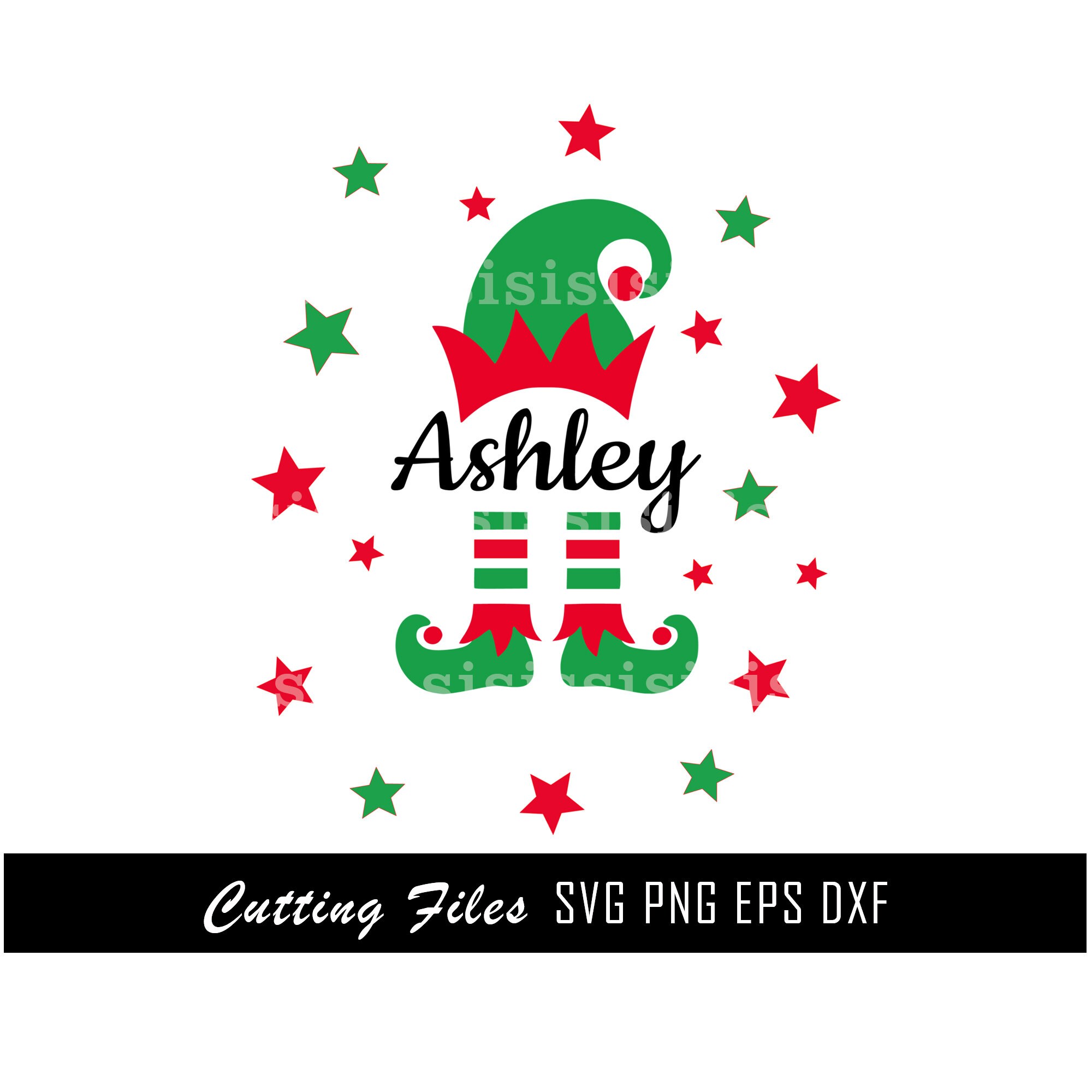 Elf Svg Christmas Svg Elf Monogram Svg Custom Elf SVG Elf | Etsy