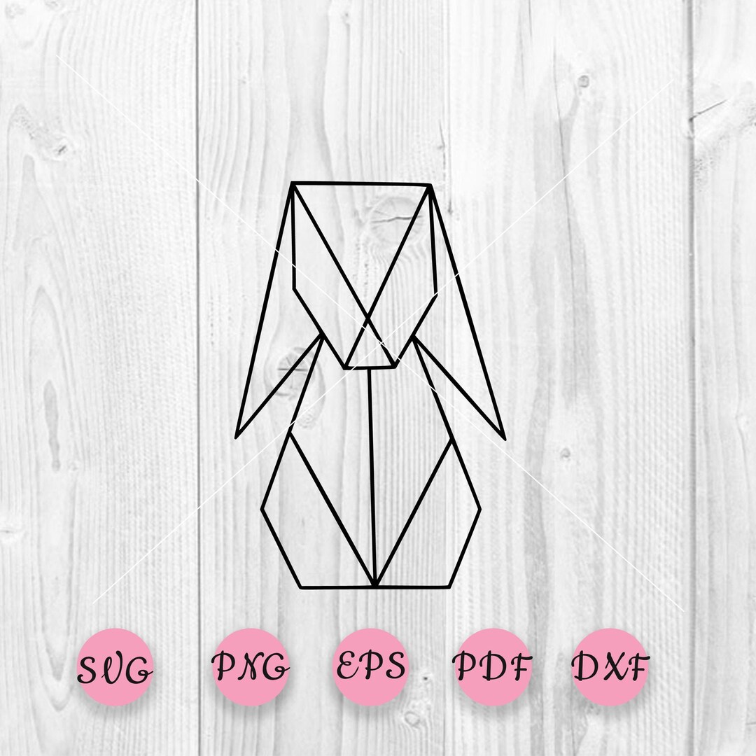 Geometric Rabbit Svg, Polygonal Rabbit Svg, Easter Rabbit Svg, Oregano ...