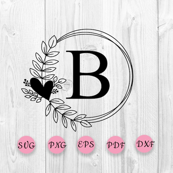 B Monogram Clipart