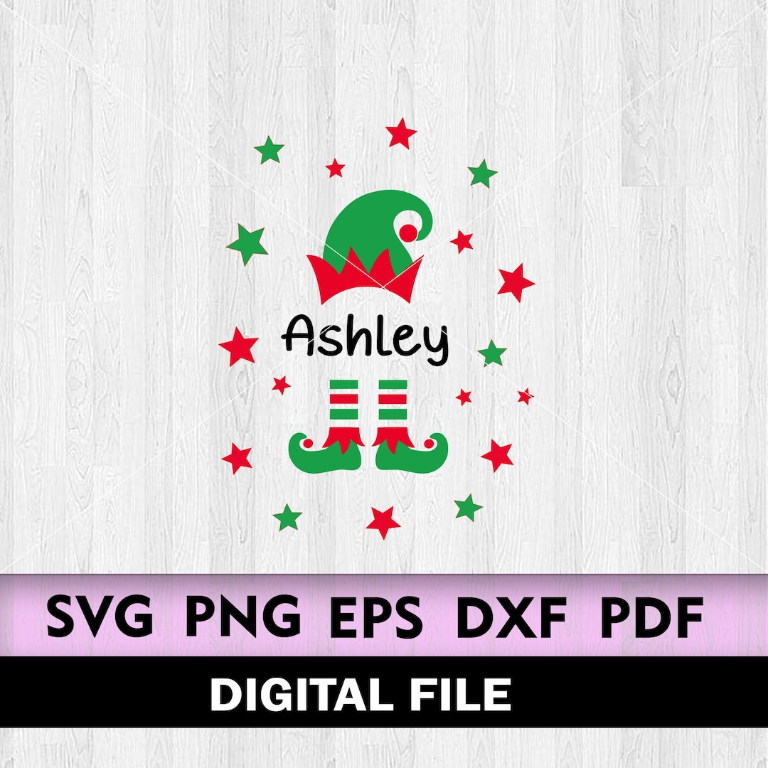 Elf Svg, Christmas Svg, Elf Monogram Svg, Custom Elf SVG, Elf Christmas ...
