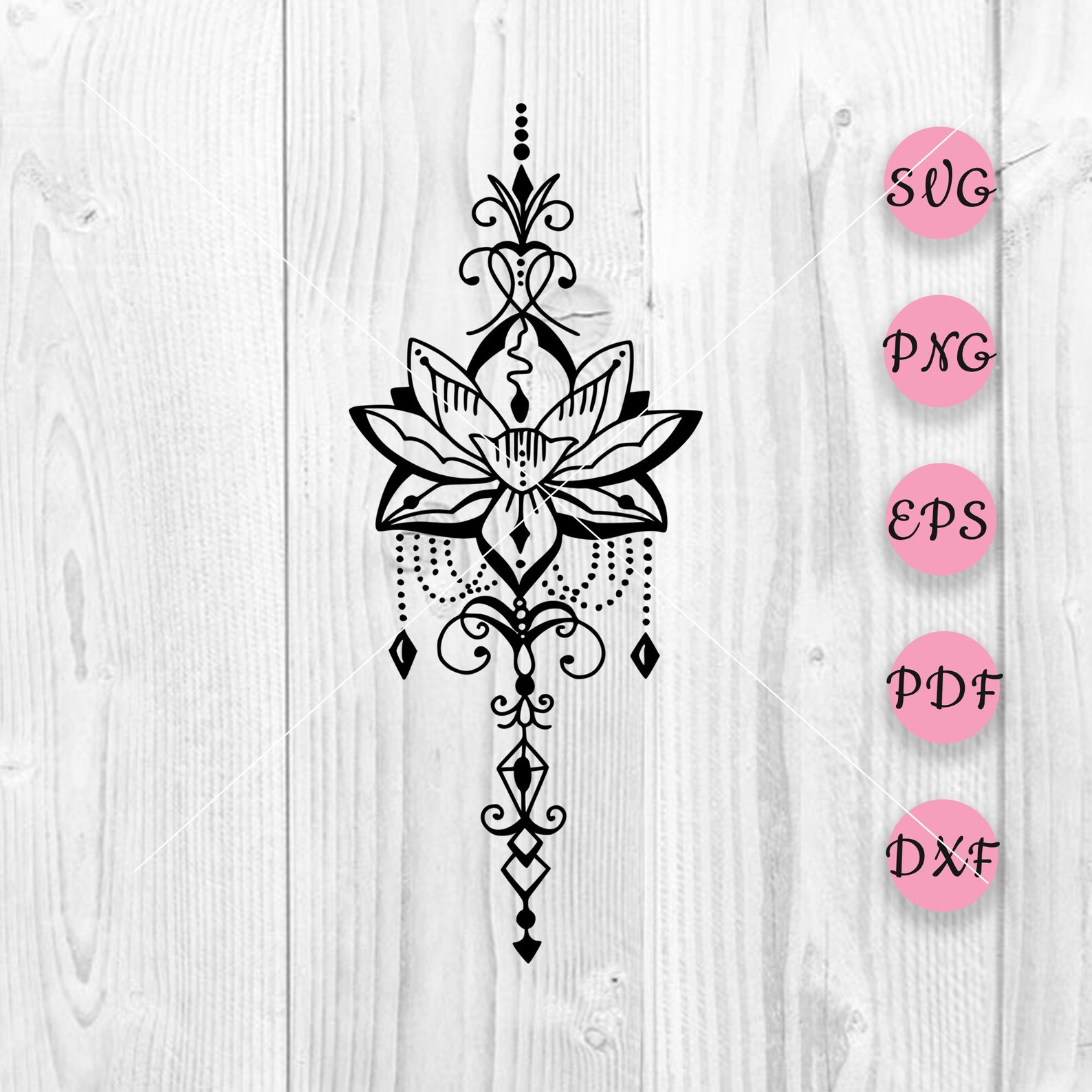 Lotus Svg Cut File Lotus Mandala Svg Lotus Flower Clip Art - Etsy