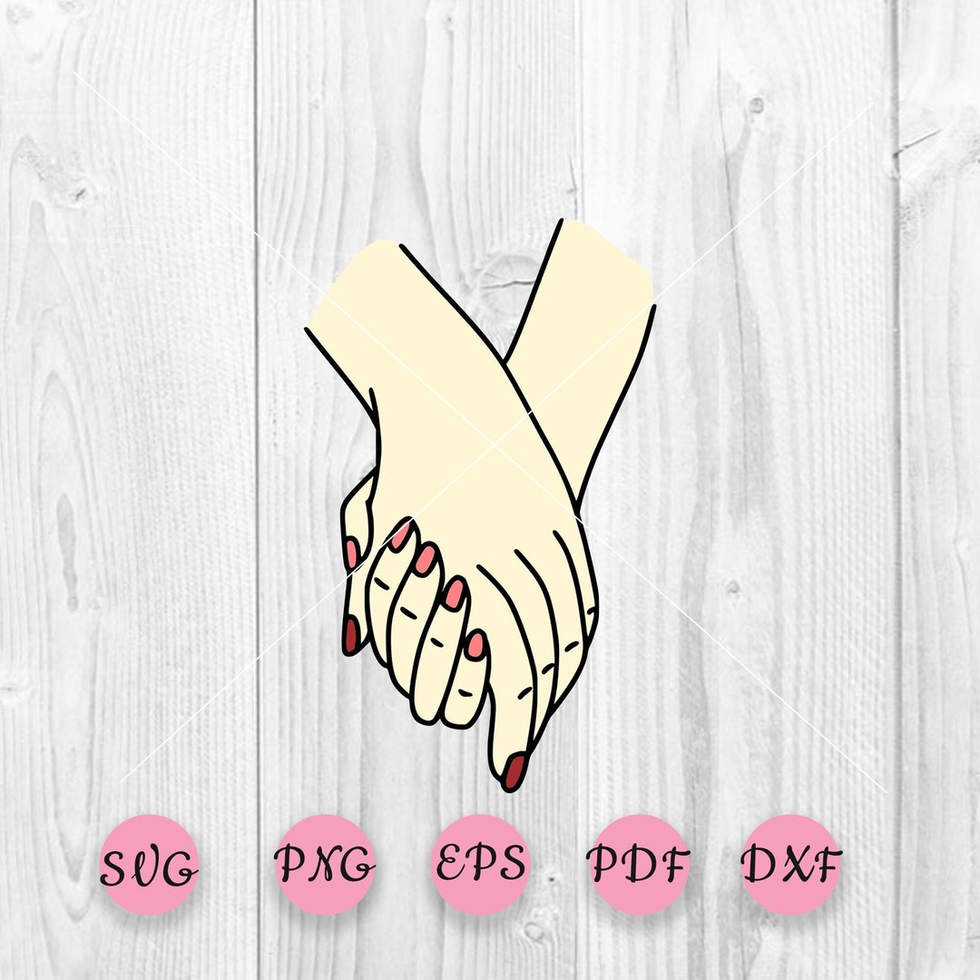 Holding hands svg Hands svg Couple Hands svg Hand Holding - Etsy Portugal